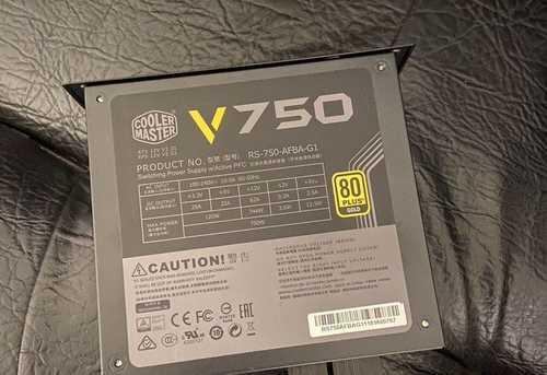 Блок питания cooler master v750 80 plus gold