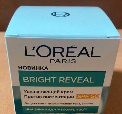 L'Oreal Paris увлажняющий крем Bright Reveal SPF50