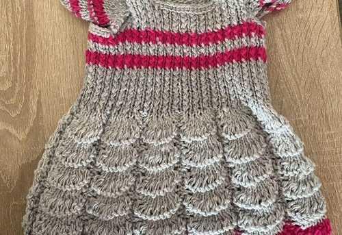 Вязаное платье детское