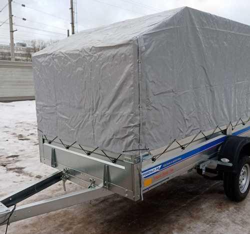 Прицеп Кремень31 Бизнес 3.5х1.5 Волга с тентом 120