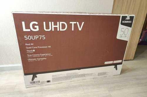 Новый телевизор LG 50UP75006LF гарантия 7 series