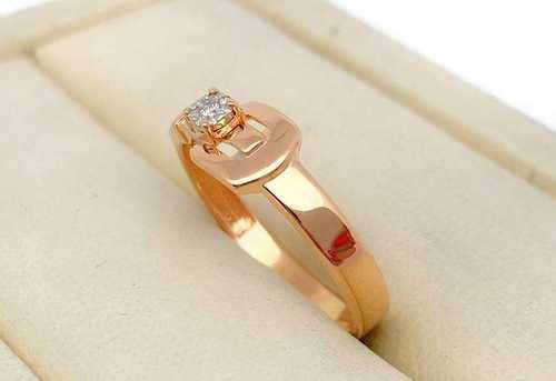 Золотое кольцо с бриллиантом 585пр. размер: 16,5