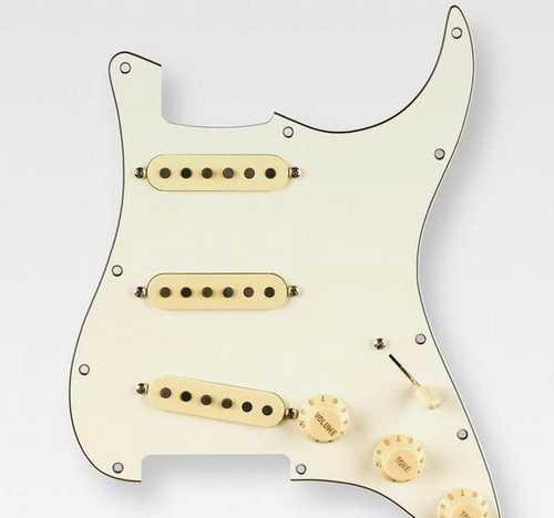 Fender '65 Strat Pre-Wired Pickguard Parchment (за