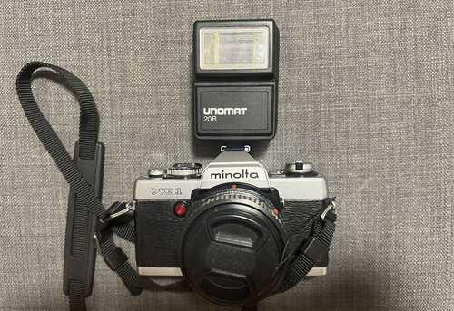 Плёночный фотоаппарат Minolta XG 1. 50mm