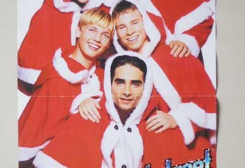 Новогодний плакат Backstreet Boys BSB постер