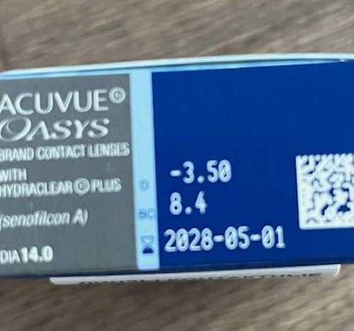 Линзы контактные acuvue oasys двухнедельные 12шт