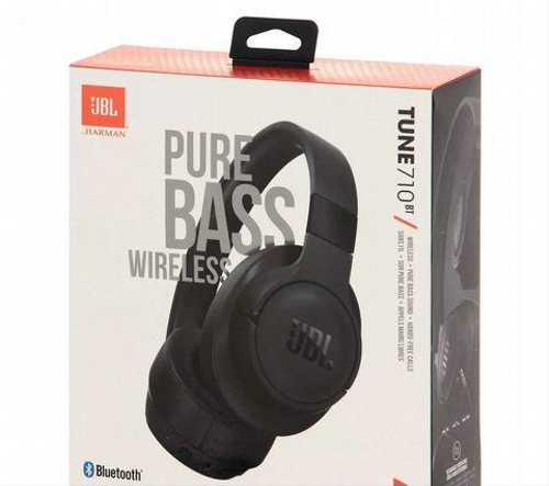 Наушники Bluetooth JBL Tune 710BT (jblt710btblk)