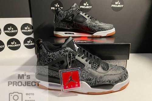 Nike Air Jordan 4 Retro Laser Black Gum