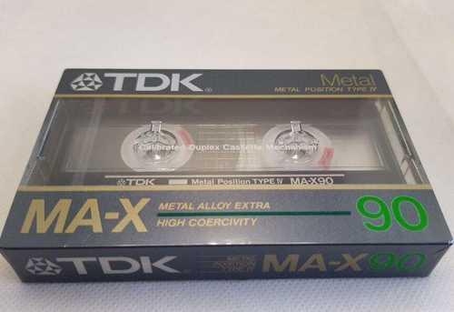 Аудиокассета запечатанная TDK MA-X 90