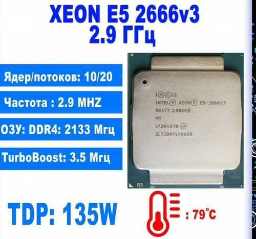 Процессор xeon e5 2666 v3