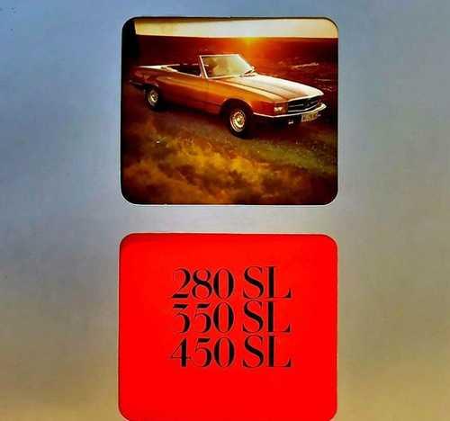 Рекламная брошюра Mercedes-280 SL-450SL 1971 г