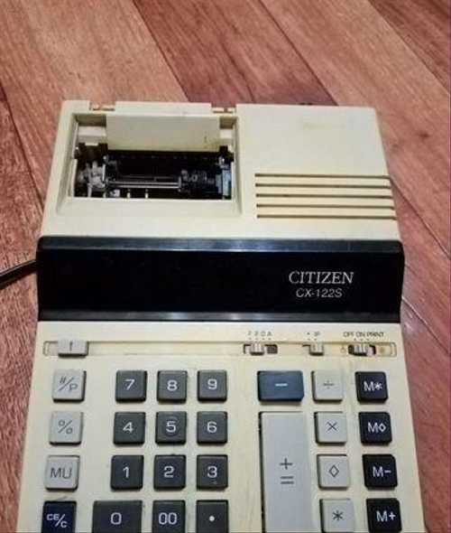 Калькулятор citizen cx 122 s с печатью рабочий
