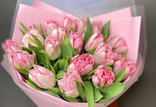 Пионовидные тюльпаны букет доставка цветы