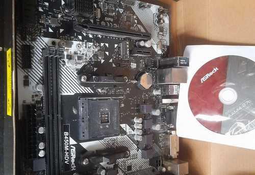 Материнская плата ASRock B450M-HDV R4.0