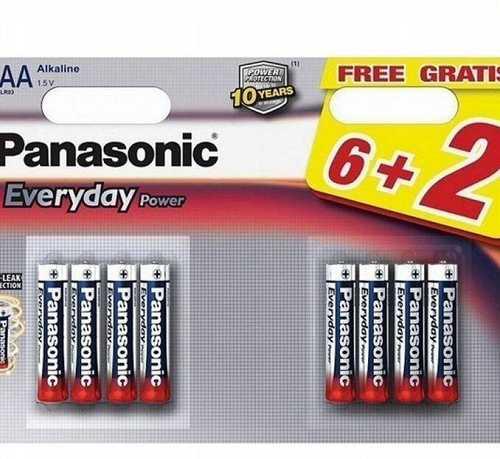 Батарейки Panasonic LR03REE/8B AAA щелочные Everyd