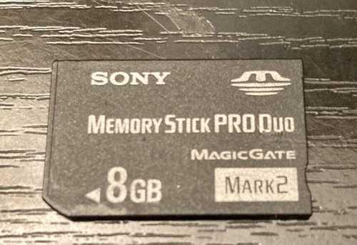 Sony Memory Stick Pro Duo 8Gb