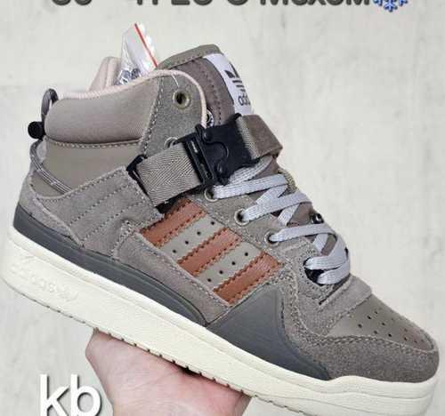 Кроссовки зимние Adidas Bad Bunny Brown