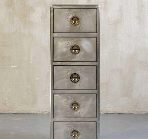 Тумба silver age 5 drawer aluminum