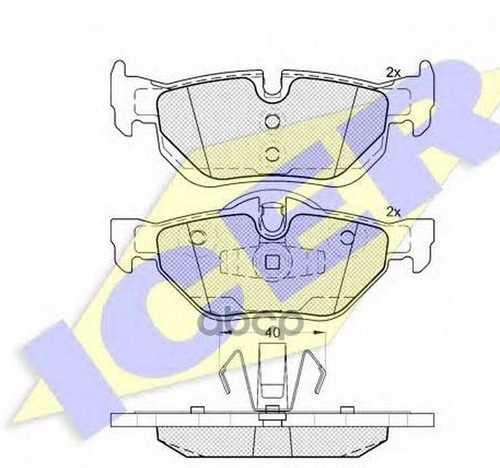 Колодки тормозные BMW 1(E81) /1(E87) /3(E90) /X1(E84)