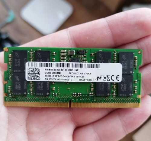 Оперативная память sodimm ddr5 16gb 5600