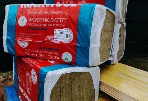 Rockwool Акустик Баттс, пл 45, 1000*600*100мм