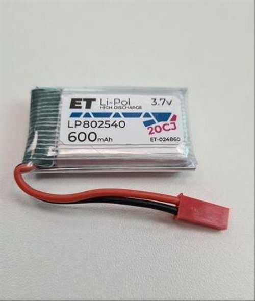 Аккумулятор ET LP802540-20CJ 3.7В, 600мАч, Li-Pol