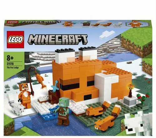 Lego Minecraft Лего 21178 Лисья хижина, новый