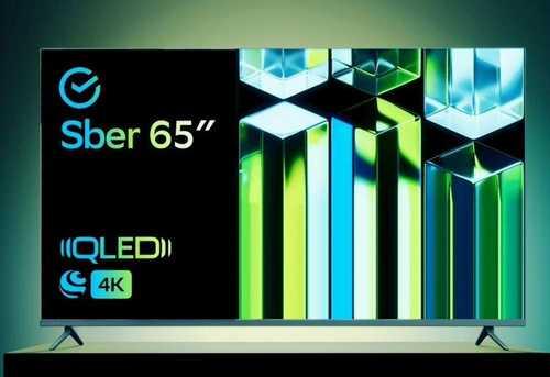 Умный телевизор Sber qled 4K UHD 65 дюймов новый
