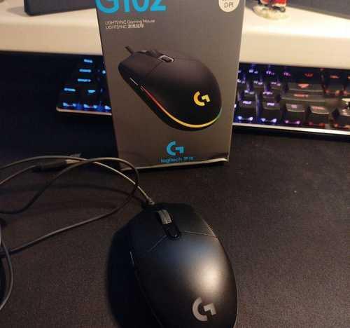 Игровая мышь logitech g102 lightsync