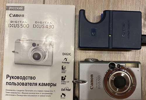 Цифровой фотоаппарат Canon PC1084 digital ixus 500