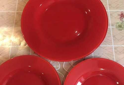 Стеклянные тарелки