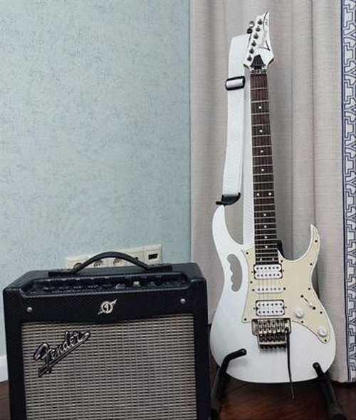 Комплект Гитара Ibanez JEM JR + Fender mustang I