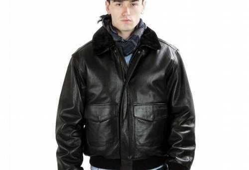 Куртка кожаная Calvin Klein, бомбер, модель G1