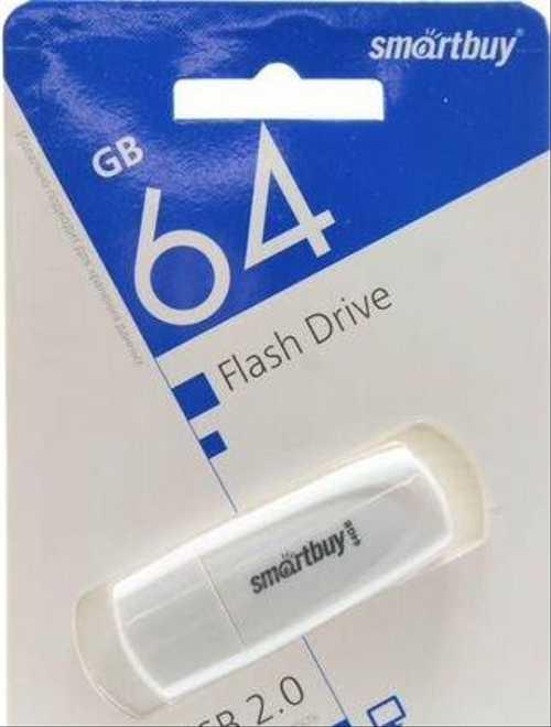 USB флешка 64GB Smartbuy Scout White
