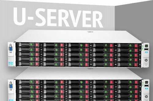 Сервер HP DL380p G8 25SFF 2x2680v2 128Gb p420i 1Gb