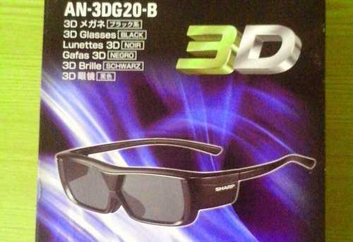 Очки 3D Sharp активные модель AN-3DG20-B