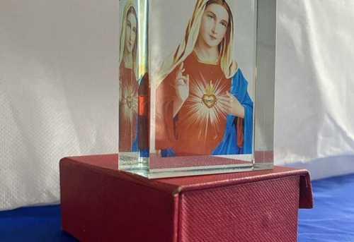 Сувенир Хрусталь Дева Мария (Богородица) икона