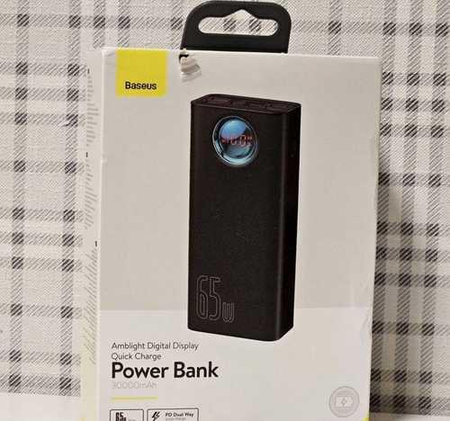 Новый Power Bank Baseus 65 W 30000 мАч