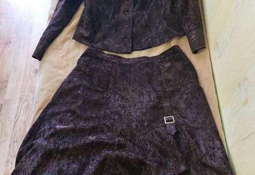 Костюм женский пиджак и юбка 58 размера