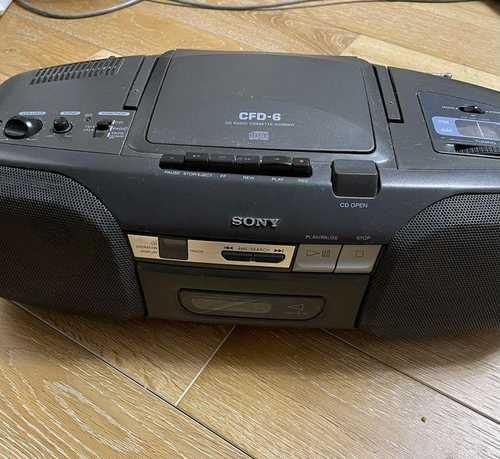 Магнитола sony cd/radio/cassette