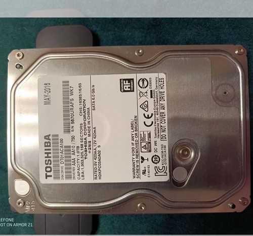 Жесткий диск 1 тб toshiba DT01ACA100 SATA