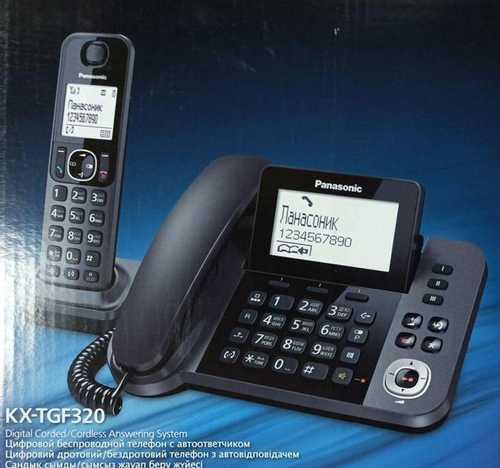 Радиотелефон Panasonic KX-TGF320RUM, черный металл