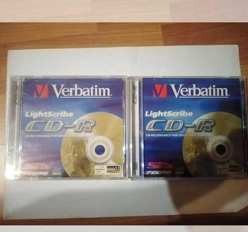 CD-R LightScribe Verbatim болванки диски 52x 700mb