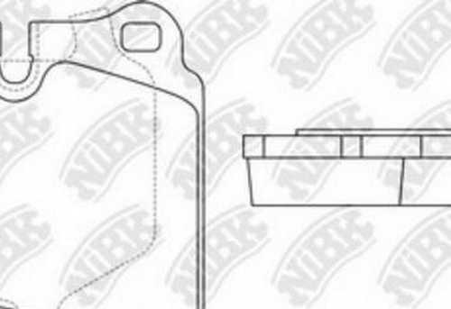 Nibk PN0486 Колодки тормозные дисковые перед