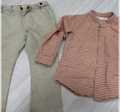 Брюки и рубашка zara 98