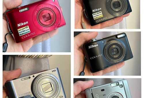Цифровой фотоаппарат мыльница Nikon, Samsung