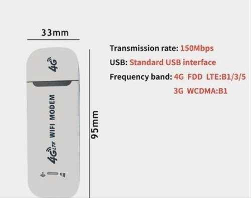 Wi-Fi-роутер 3G/4G LTE, 150 Мбит/с