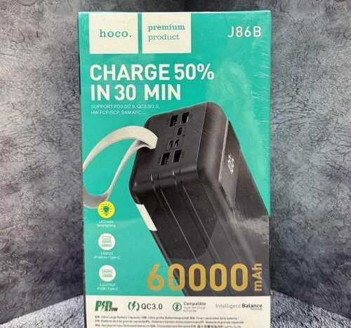 Повер банк hoco J86B 60000mah новый