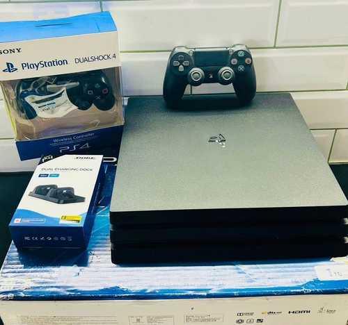 PS 4PRo 1Tb / Sony playstation 4 Pro 2 геймпада