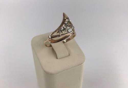 Золотое кольцо 585 пробы размер 19,4 РФ